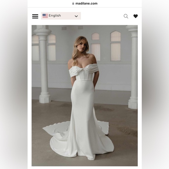 Madi Lane | Dresses | Madi Lane Soren Wedding Dress Size 8 | Poshmark